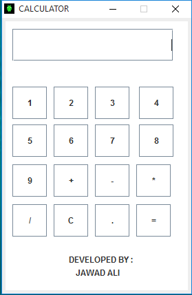 Simple Calculator Using Window Builder | SourceCodester